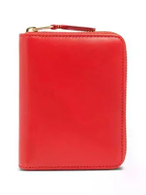 Comme Des Garçons Zipped Leather Wallet - Red