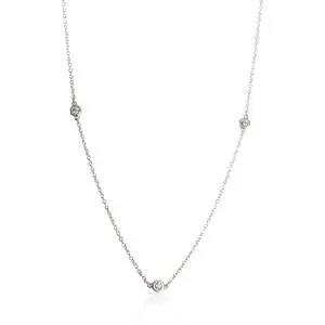 Tiffany & Co. Elsa Peretti Diamond Sterling Silver Necklace - Sterling_silver