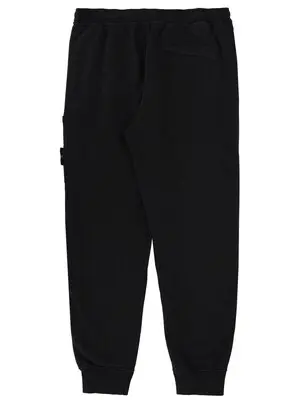 Stone Island Jogger Pants With Logo Patch - Black
