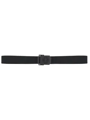 Stone Island Belt With Logo Buckle - Black