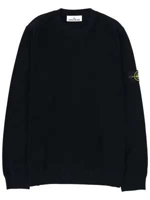 Stone Island Jersey With Logo Patch