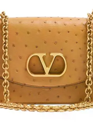 Valentino Garavani Vain V-logo Shoulder Bag - Brown