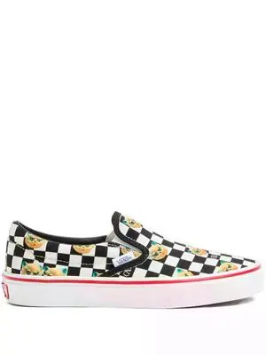 Valentino Garavani X Vans Checkerboard Slip-on Sneakers - White