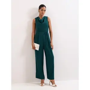 PHASE EIGHT Monique Cowl Neck Wide Leg Jumpsuit - Teal
