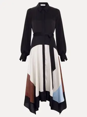 PHASE EIGHT Samalie Satin Hanky Dress