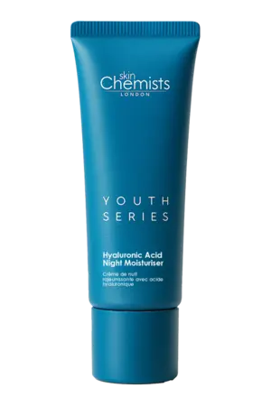 SKIN CHEMISTS Youth Series 1% Hyaluronic Acid Night Moisturiser 50ml For Dryness - White