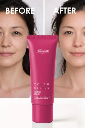 SKIN CHEMISTS Youth Series Retinol & Bakuchiol Mask 50ml For Fine Lines & Wrinkles