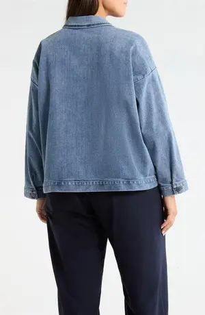 Eileen Fisher Denim Boxy Jacket