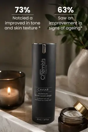 SKIN CHEMISTS Caviar Nutrition Night Moisturizer 50ml For Anti-aging - White