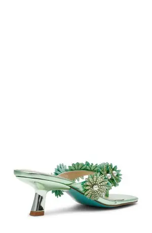Betsey Johnson Lesli Kitten Heel Sandal - Mint