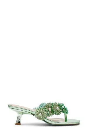 Betsey Johnson Lesli Kitten Heel Sandal - Mint