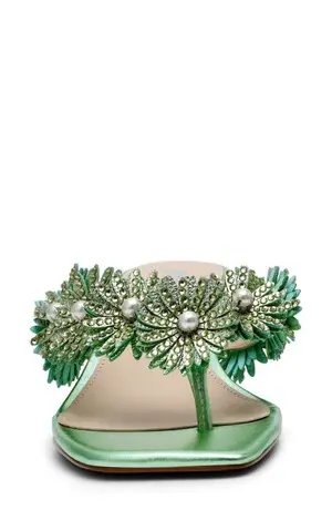 Betsey Johnson Lesli Kitten Heel Sandal - Mint