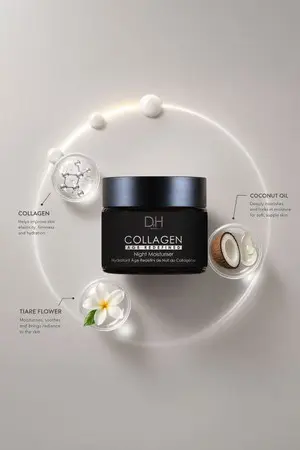 DR H Collagen Anti-ageing Night Moisturiser 60ml For Loss Of Firmness
