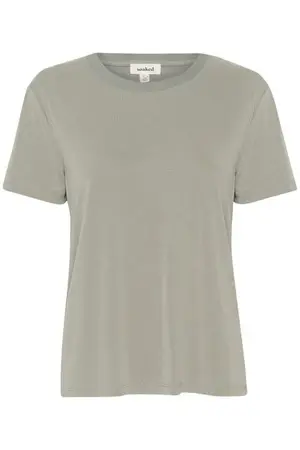 SOAKED IN LUXURY Columbine Short Sleeve T-shirt - Shadow