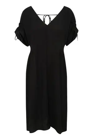 SOAKED IN LUXURY Kehlani Open Back Short Sleeve Dress