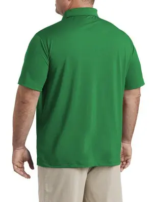 B+T ESSENTIALS Big & Tall Solid Golf Polo Shirt - Green