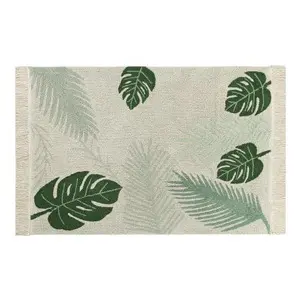 LORENA CANALS Washable Rug Tropical Green - Natural/ Green/ Medium Green
