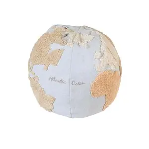LORENA CANALS World Map Pouf - Multicolor