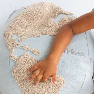 LORENA CANALS World Map Pouf