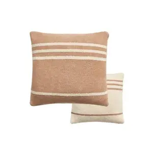 LORENA CANALS Knitted Cushion Duetto - Powder/ Natural