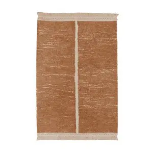 LORENA CANALS Reversible Washable Rug Duetto Toffee - Toffee/ Natural/ Linen