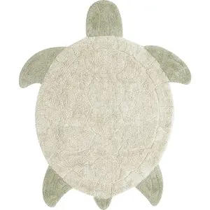 LORENA CANALS Washable Rug Sea Turtle - Natural/ Olive