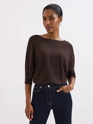 PHASE EIGHT Cristine Knit Jumper - Brown