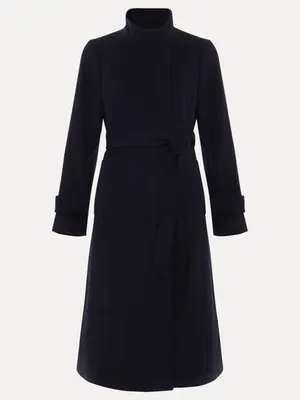 PHASE EIGHT Belted Funnel Neck Coat