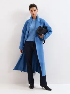 PHASE EIGHT Long Sleeve Belted Wrap Midi Coat
