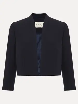 PHASE EIGHT Cropped 3/4 Sleeve Jacket - Navy