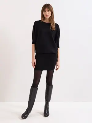 PHASE EIGHT Becca Knitted Dress - Black
