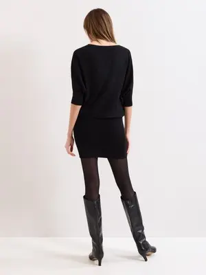 PHASE EIGHT Becca Knitted Dress - Black