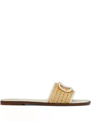 Valentino Garavani Vlogo Raffia Sandals