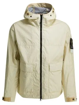 Stone Island Stone Island Cotton Overshirt Jacket - White