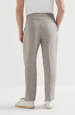 Brunello Cucinelli Twill Trousers - Brown