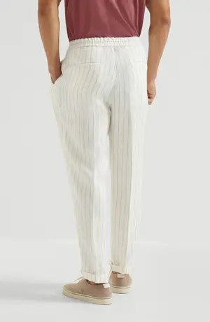 Brunello Cucinelli Twill Trousers - Panama