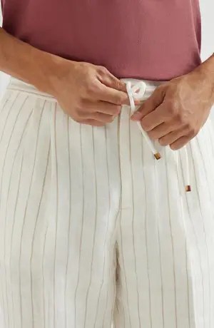 Brunello Cucinelli Twill Trousers - Panama