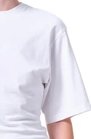 AGOLDE Storey Drape Tee - White