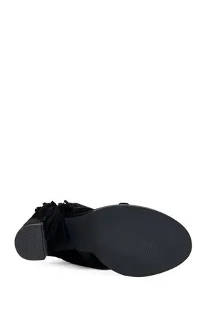 AZALEA WANG Paco Block Peep Toe Bootie