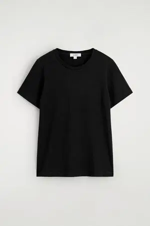 Cos Striped Crew-neck T-shirt - Black