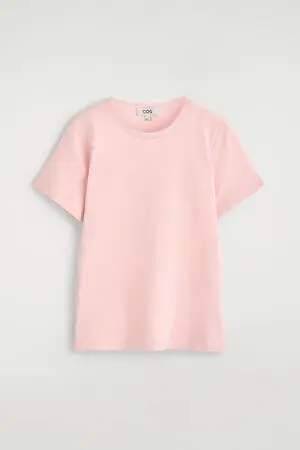 Cos Striped Crew-neck T-shirt - Pink