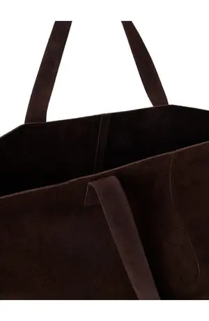 Akris Medium Ai Suede Convertible Shoulder Tote - Mocca