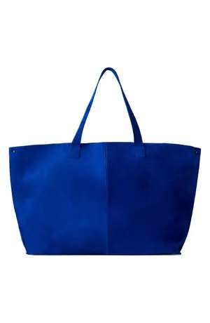Akris Medium Ai Suede Convertible Shoulder Tote - Ocean