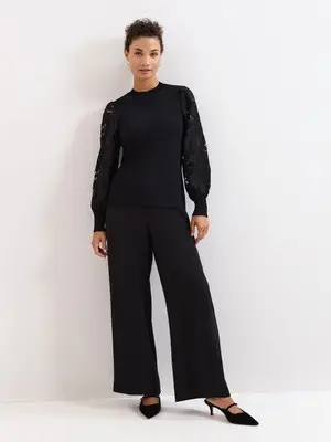 PHASE EIGHT Harriet Lace Sleeve Jumper