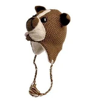 NIRVANNA DESIGNS Crochet Bulldog Hat
