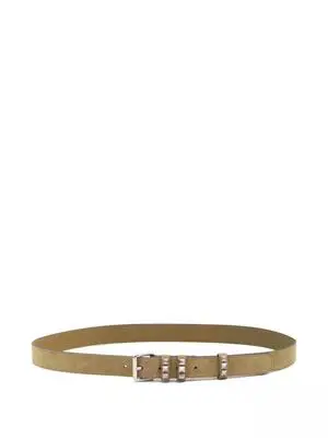 Valentino Garavani Rockstud Suede Belt - Neutrals