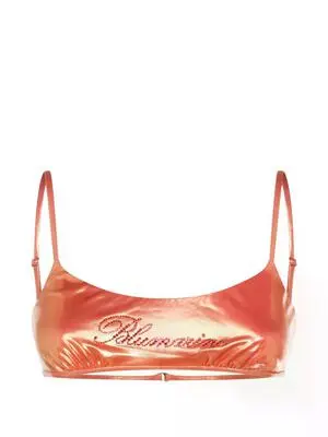 Blumarine Adjustable-strap Bikini Top - Orange