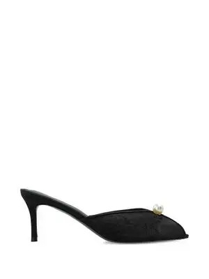 BLACK SUEDE STUDIO Debby Peep-toe Pumps