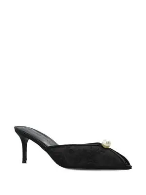 BLACK SUEDE STUDIO Debby Peep-toe Pumps