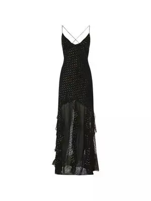 For Love & Lemons Elea Maxi Dress Black